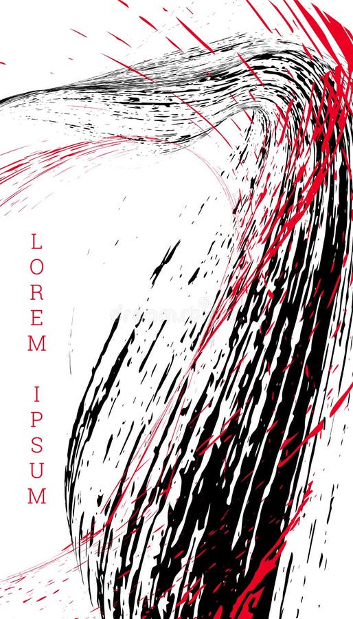 Painted Strokes, Waves. Abstract Cover, Vector. Stock Vector ...