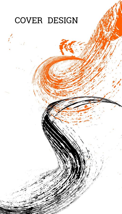 Painted Strokes, Waves. Abstract Cover, Vector. Stock Vector ...