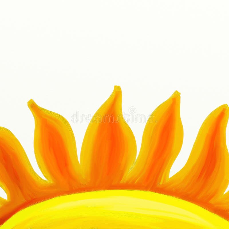 Painted sun flames stock image. Image of abstract, fire - 3142545