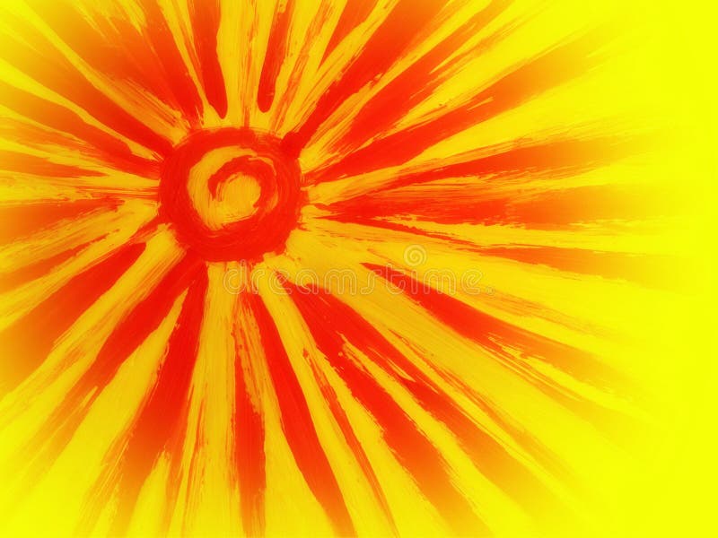 Painted sun stock image. Image of vivid, abstract, colors - 40981931