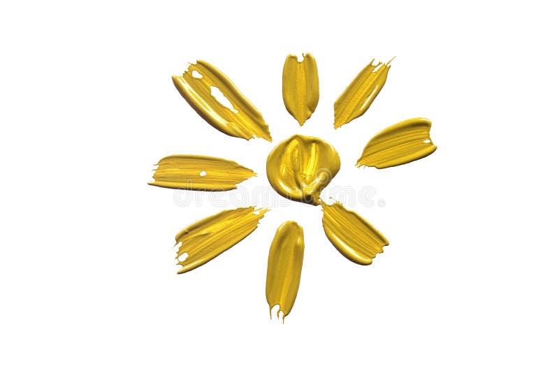 Painted sun stock image. Image of simplicity, flower - 47579943