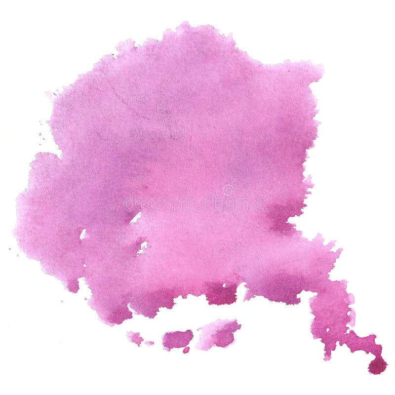 Painted Watercolor Blob in Pink Stock Illustration - Illustration of ...