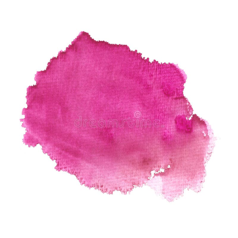 Painted Watercolor Blob in Pink Stock Illustration - Illustration of ...