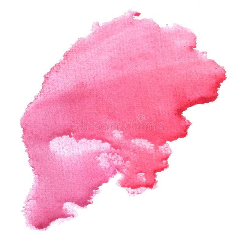 Painted Watercolor Blob in Pink Stock Illustration - Illustration of ...