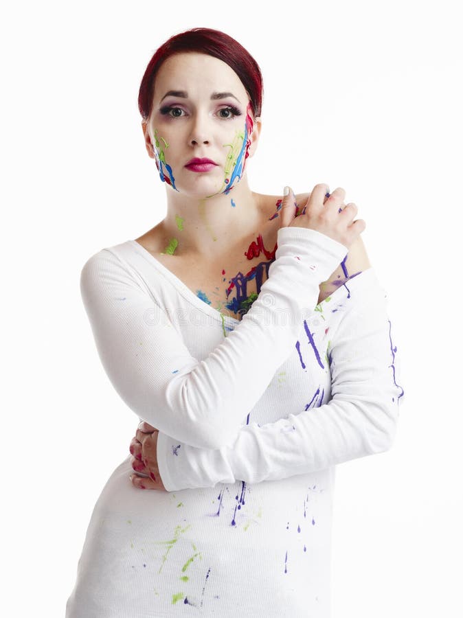 Painted woman stock image. Image of fashion, beauty, makeup - 43229667