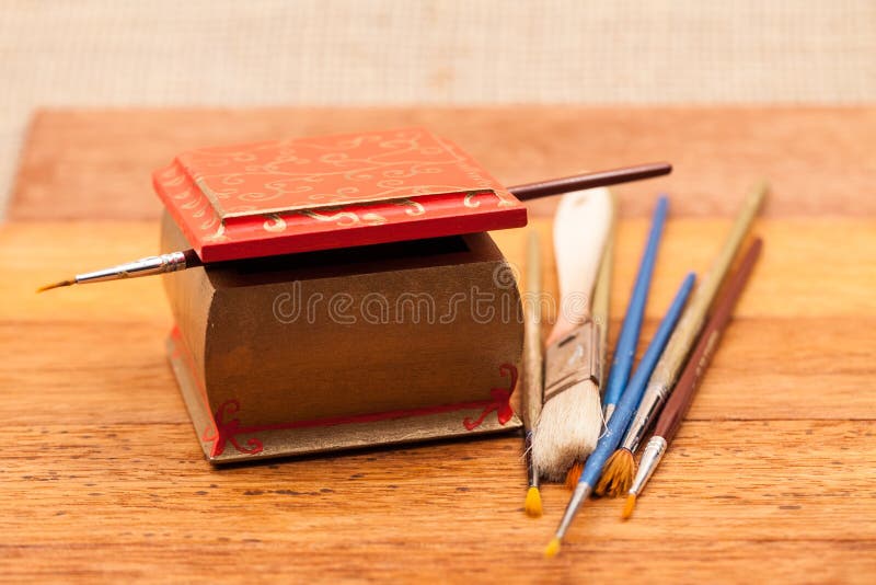 Painted, Wooden Small Boxes for Multiple Purposes and Jewels Stock ...