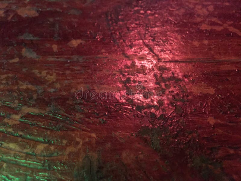 Painted Wooden Surface Texture in Reflection Various Colors are Visible ...