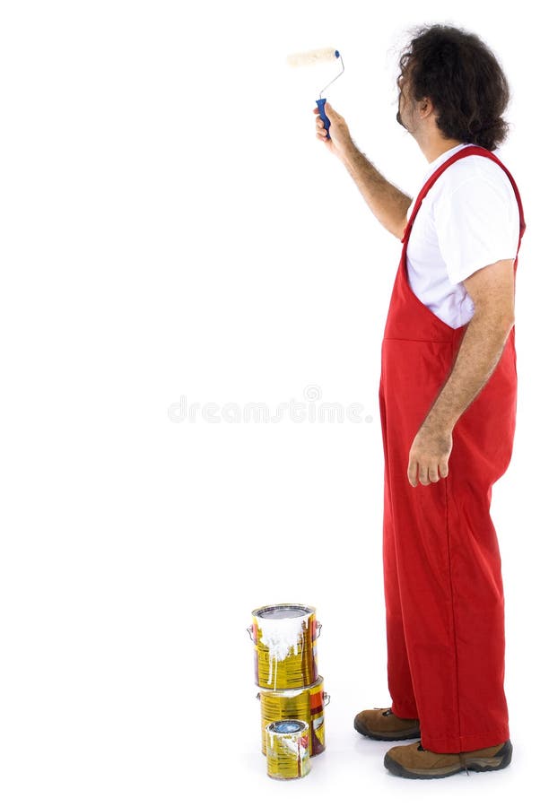 Painter stock image. Image of artist, paintbrush, casual - 13806357