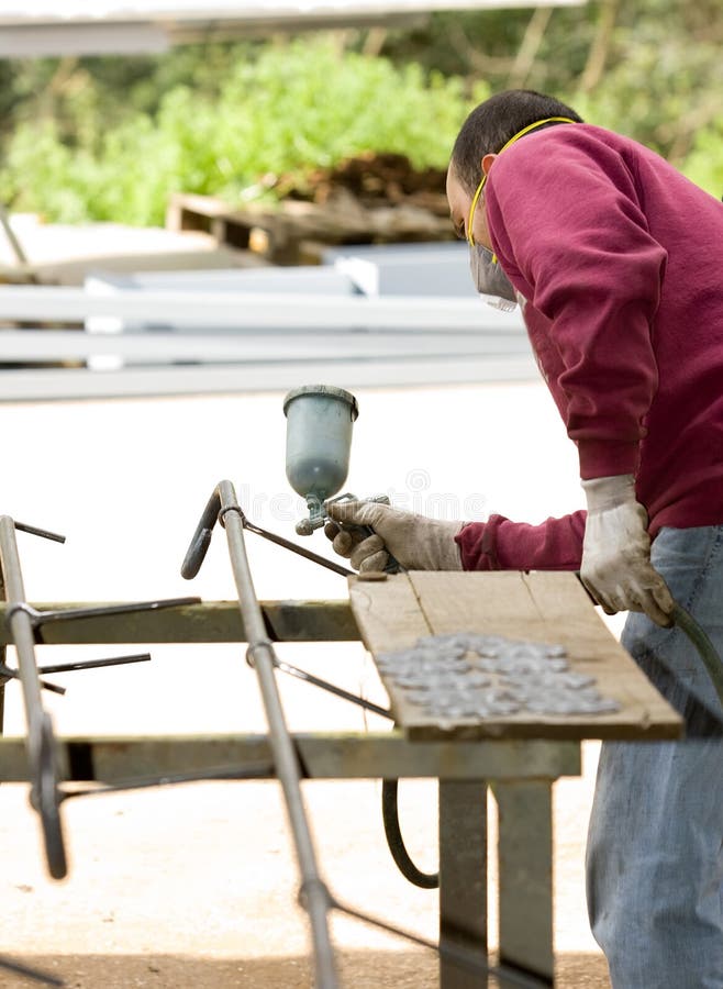 Painter stock image. Image of overalls, house, refinish - 37385155