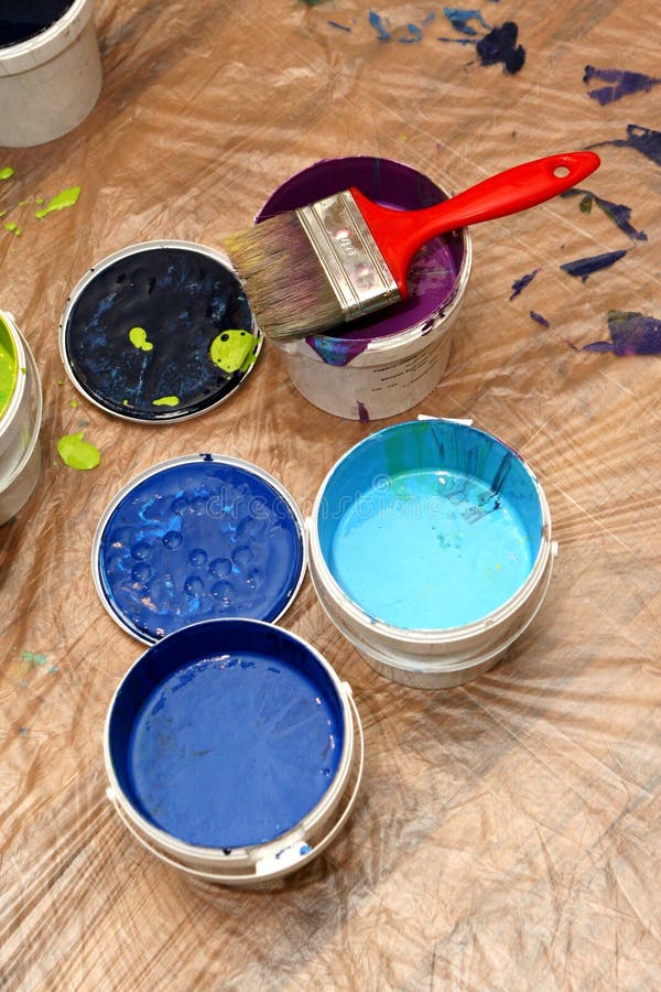 Painter stock photo. Image of mauve, worker, pink, graphic - 3914046