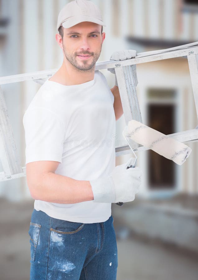 Workman Carrying Paint Stock Photos - Free & Royalty-Free Stock Photos ...