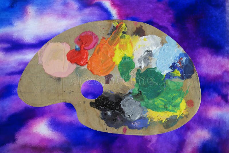 Painter Palette stock photo. Image of element, inspiration - 310208958