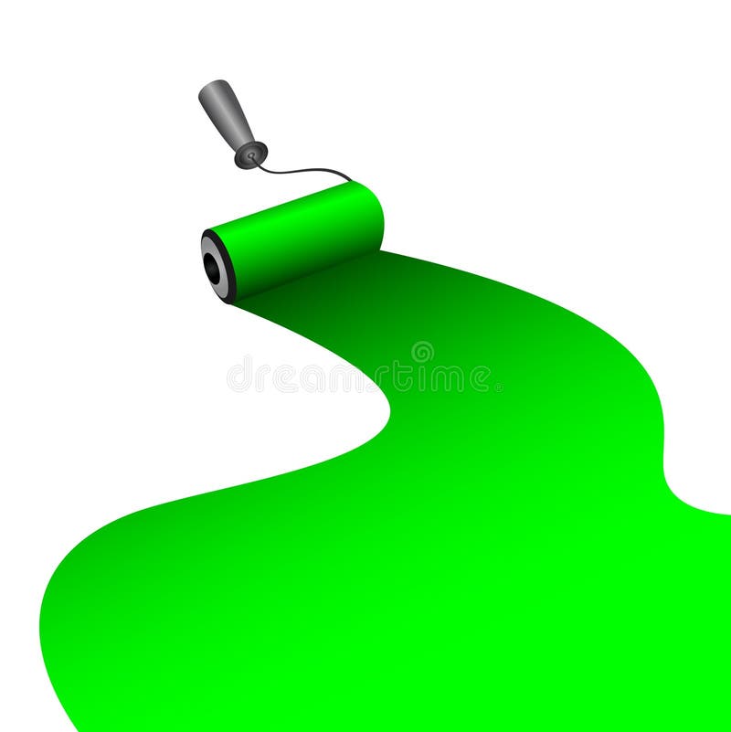 Spilled green paint stock illustration. Illustration of liquid - 10622432
