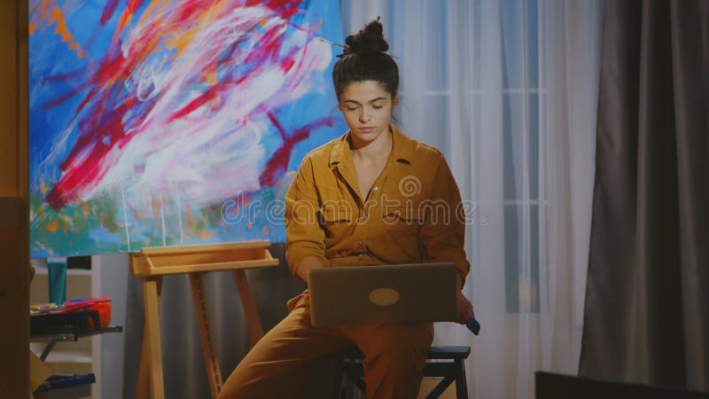 Painter Searching Inspiration Stock Photo - Image of inspiration ...