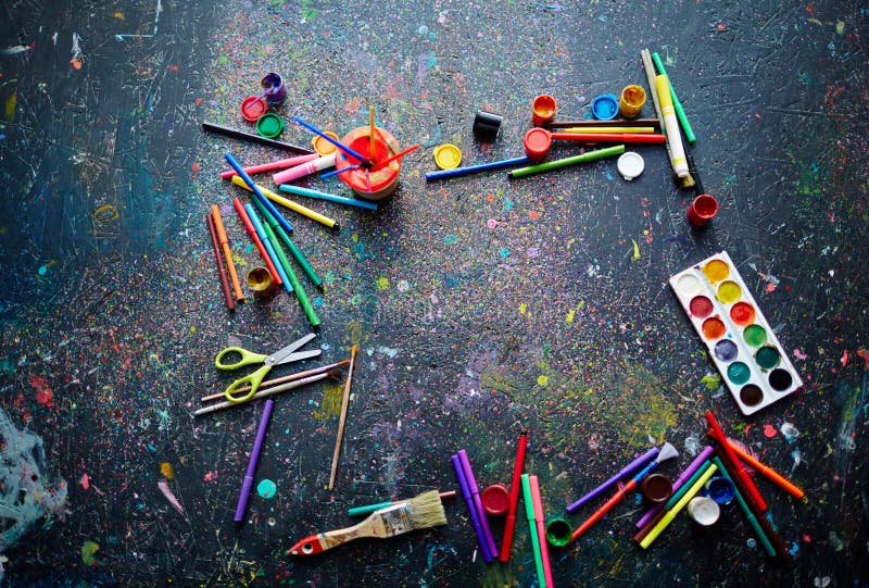 Painting objects stock photo. Image of occupation, creative - 66009746