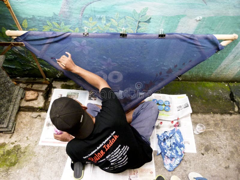 Painter editorial photo. Image of giving, java, painting - 73090206