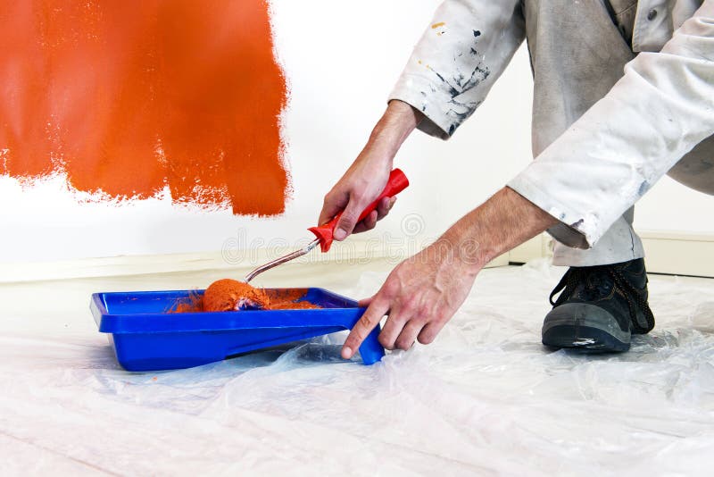 Portrait of House Painter Worker Stock Image - Image of prime ...