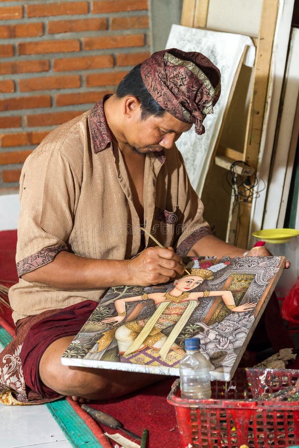 Painter at work stock image. Image of canvas, imagination - 27677605