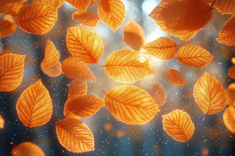 Abstract Autumn Backgrounds with Warm Colours Stock Illustration ...