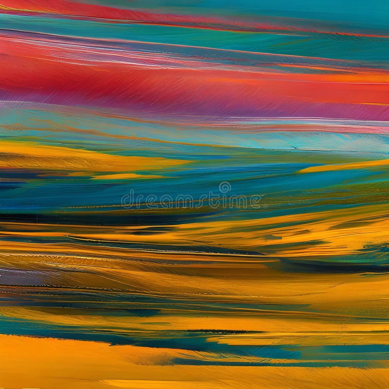 A Painterly Digital Texture with Vibrant Brushstrokes and Textured ...