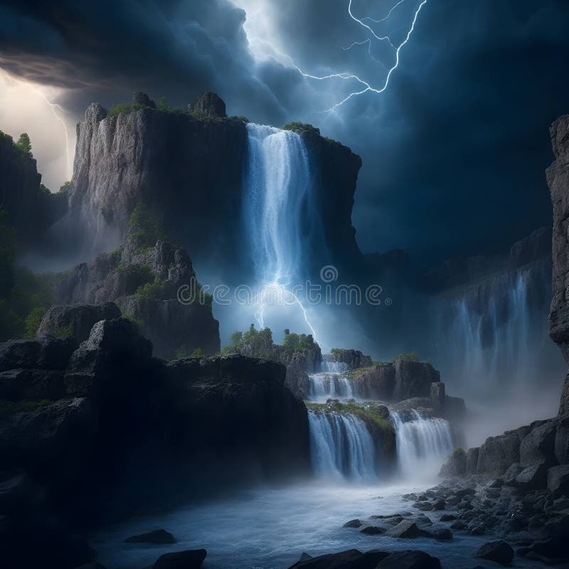 Waterfall Area Stock Illustrations – 990 Waterfall Area Stock ...