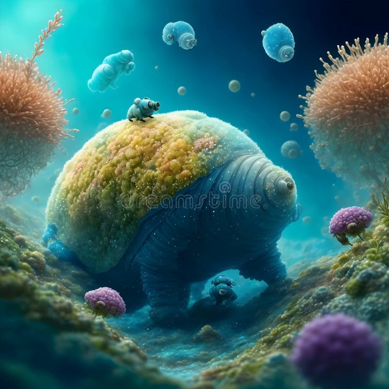 Painterly Image of the Otherworldly Landscape of a Tardigrade and Some ...