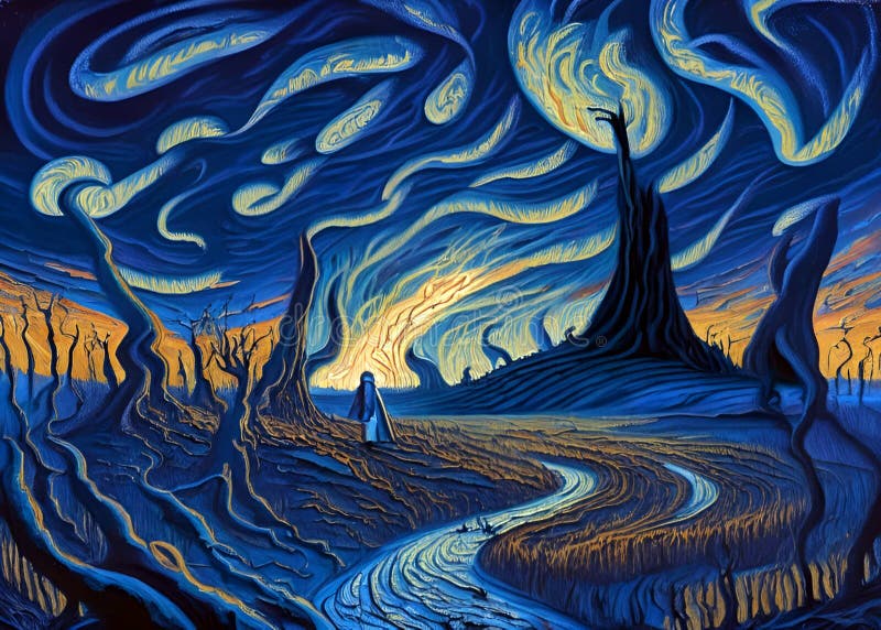 Painterly Image of the Petrifying Looks of the Scream Munch with Giger ...