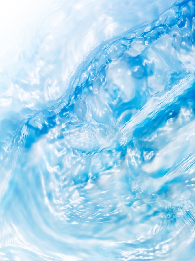 Painterly, Tranquil, and Meditative Blue Flowing Water Background Fade ...