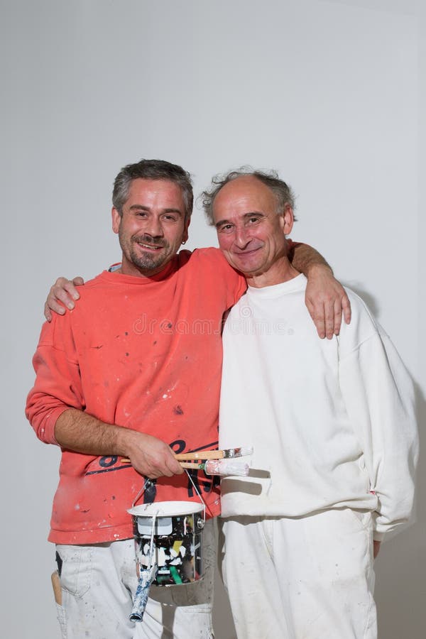 Painters at work stock image. Image of hand, craftsmen - 21659531