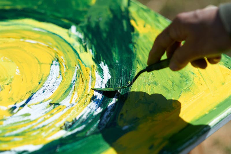 Painting stock image. Image of paint, colorful, child - 25969611