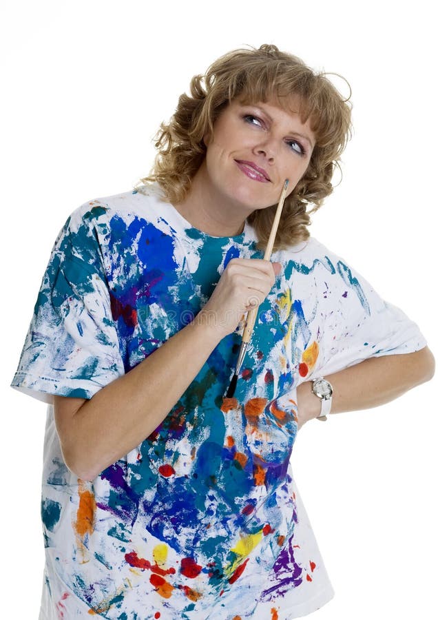 Painting stock photo. Image of isolated, people, painting - 3995004