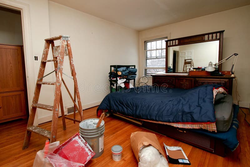 Overcrowded Residential Kitchen in a Home Filled with Junk. Concept for ...