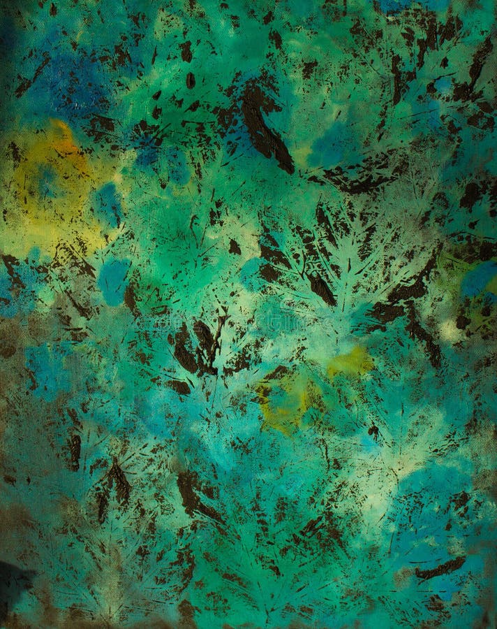 Painting Abstract Autumn. Beautiful Autumn. Autumn Symphony. Background ...