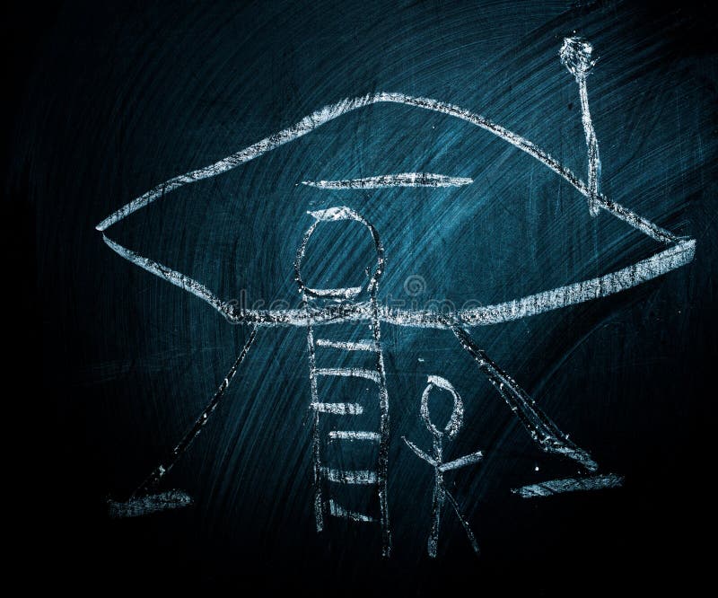 Painting on blackboard stock photo. Image of texture - 42136868