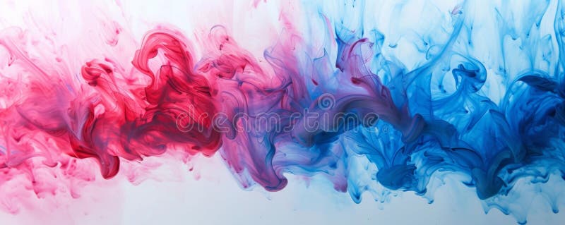 Painting of Blue and Pink Ink Stock Photo - Image of contemporary ...