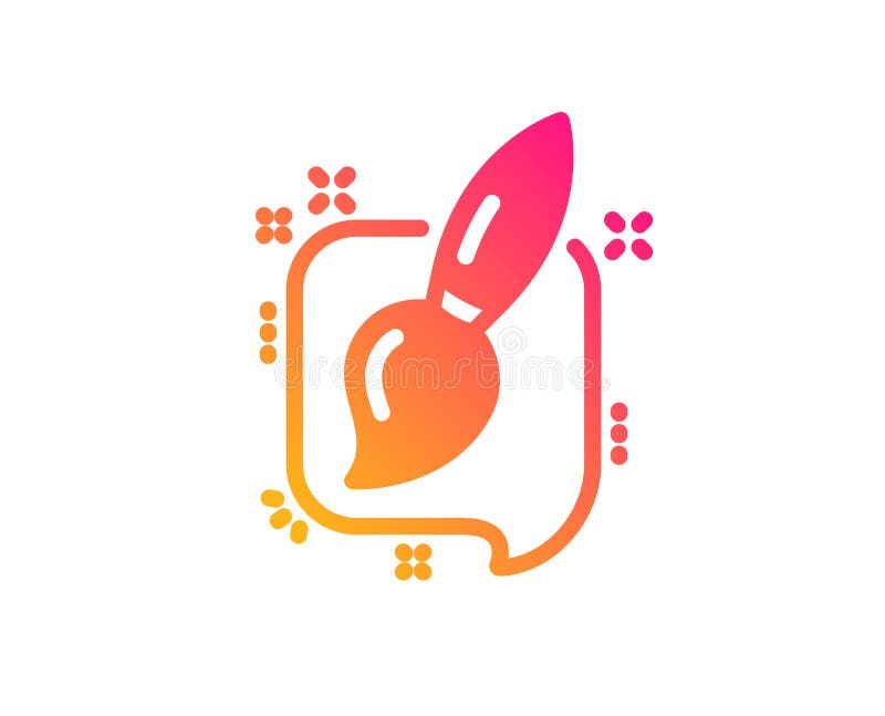 Painting Brush Icon. Creativity Sign. Vector Stock Vector ...