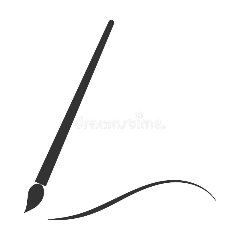 Painting Brush Icon. Painter Tool Symbol. Sign Hobby Vector Stock ...