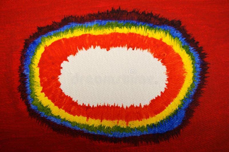 Painting Canvas. Abstract Background with Oval Shaped White Area. Stock ...