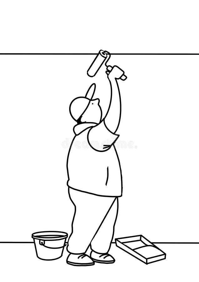 Ceiling Painting Stock Illustrations – 2,379 Ceiling Painting Stock ...