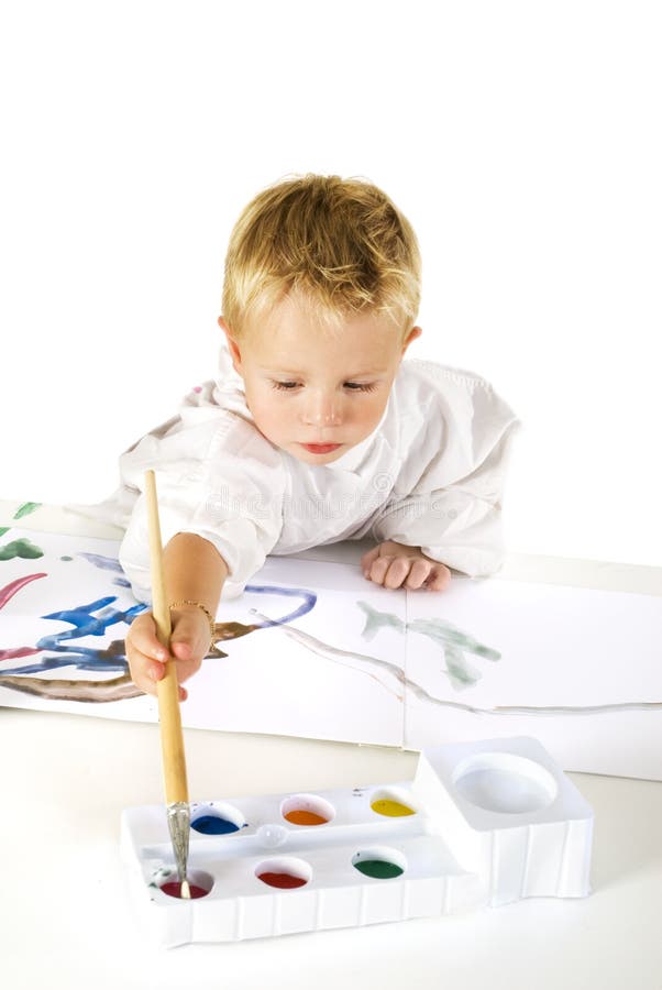 Painting child stock photo. Image of drawing, colors, colored - 3263730