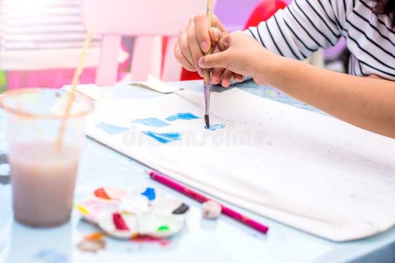Painting Class stock image. Image of learning, teach - 85686913