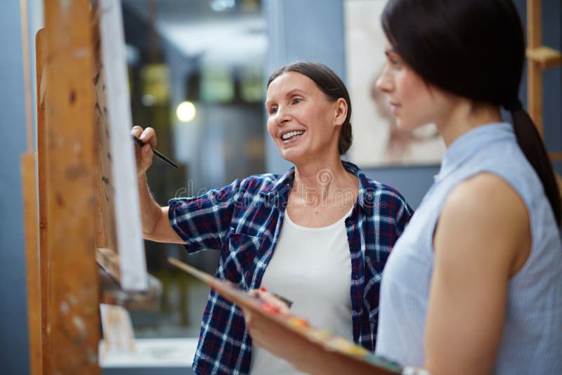 Painting coach stock photo. Image of artist, mature, craft - 81630866