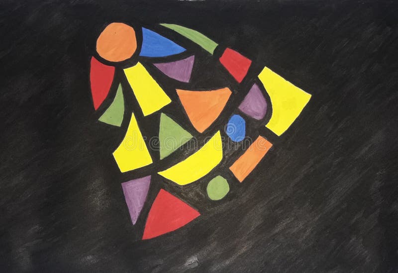 Painting Colors Patterns Abstract Stock Image - Image of window ...