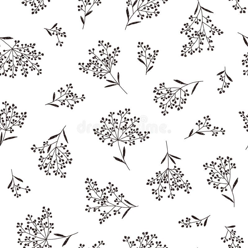 Abstract Plants Pattern, I Designed a Plant Abstractly, Stock Vector ...