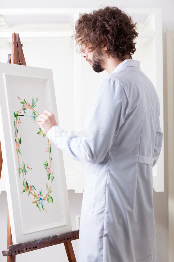 Painting Decorator stock image. Image of brush, decorator - 27722535