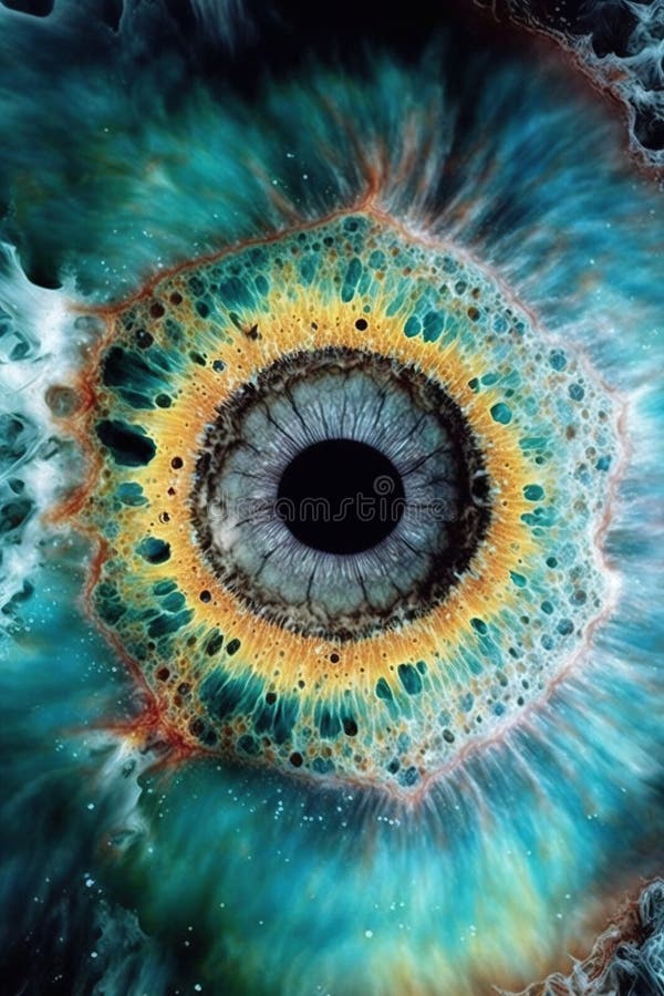 Rainbow Eye stock illustration. Illustration of computergenerated ...