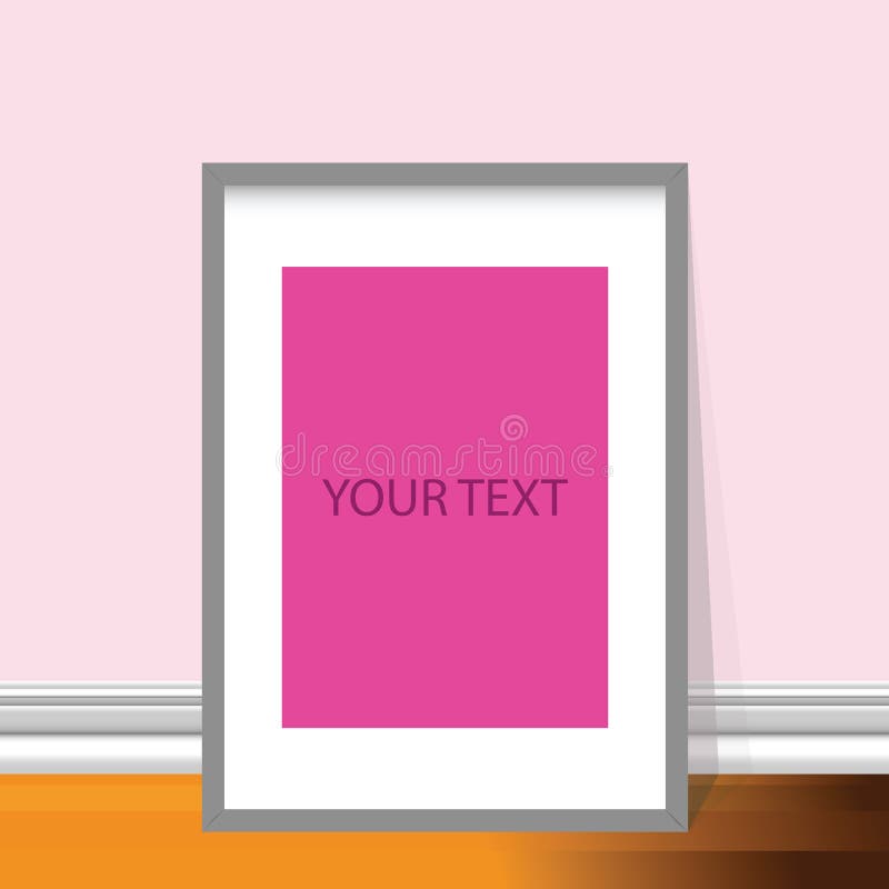 Painting Design with Frame A4 , A3 Stock Vector - Illustration of ...