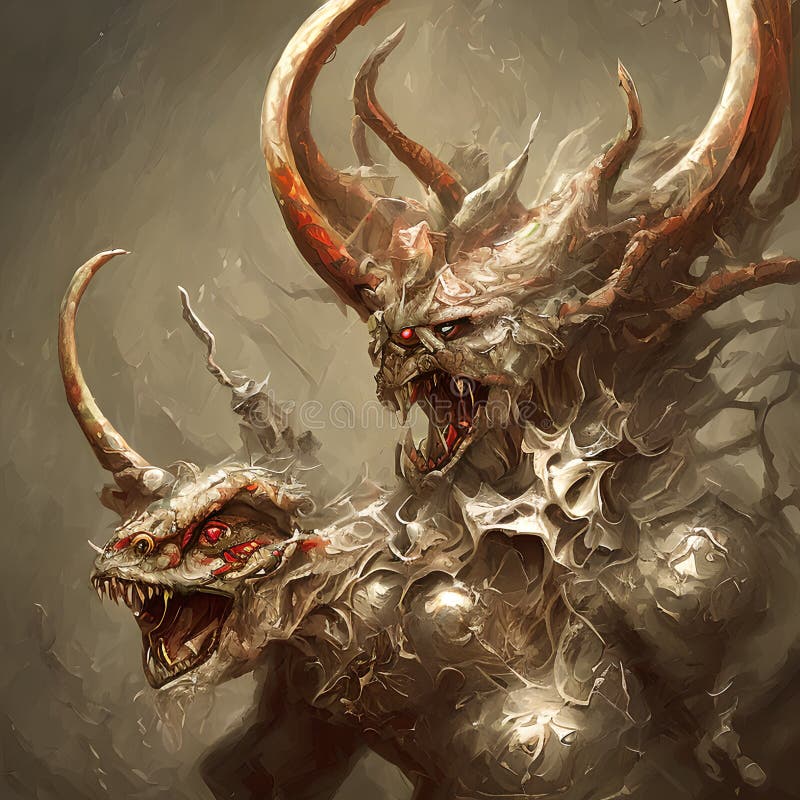 Painting Devil on the Wall, Generative AI Illustration Stock ...