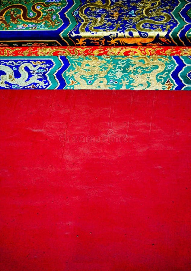 A Painting with Different Patterns and Colors Painted on it S Wall ...