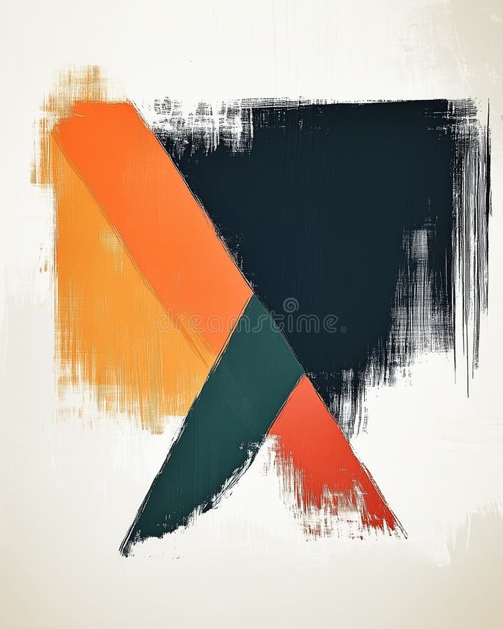 Painting Done with Warm Colors Stock Illustration - Illustration of ...